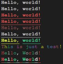 Github Dariuszgulbicki Colorizer A Swift Library For Adding Colors And Effects To The Terminal