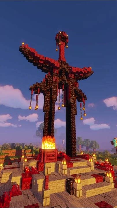 Minecraft Crimson Sword Nether Portal Timelapse Minecraft Minecrafttutorial Howtobuild Youtube