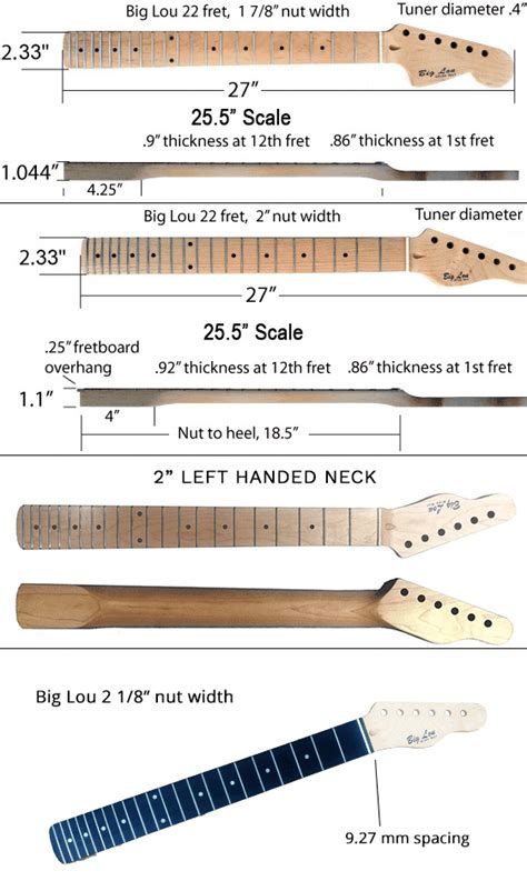 Les Paul Guitar Neck Dimensions At Henry Numbers Blog