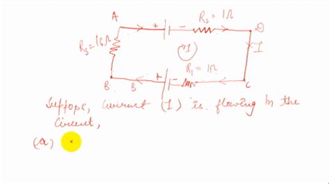 SOLVED A Write Kirchhoffs Loop Rule For The C
