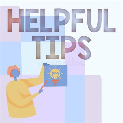 Writing Displaying Text Helpful Tips Conceptual Photo Advices Given To Be Helpful Knowledge In