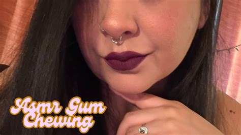 Asmr Gum Chewing Popping Smacking Sounds 💥 Youtube
