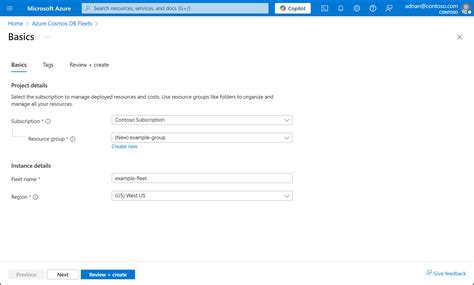 create a fleet preview azure cosmos db for nosql microsoft learn