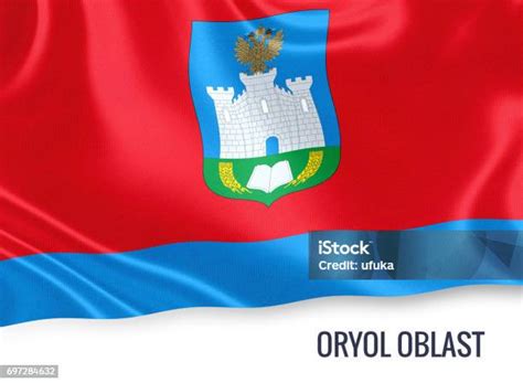 러시아 국가 오룔 주 격리 된 흰색 바탕에 흔들며 깃발 주 이름 깃발 아래 포함 되어 있습니다 3d 렌더링입니다 0명에 대한 스톡 사진 및 기타 이미지 Istock