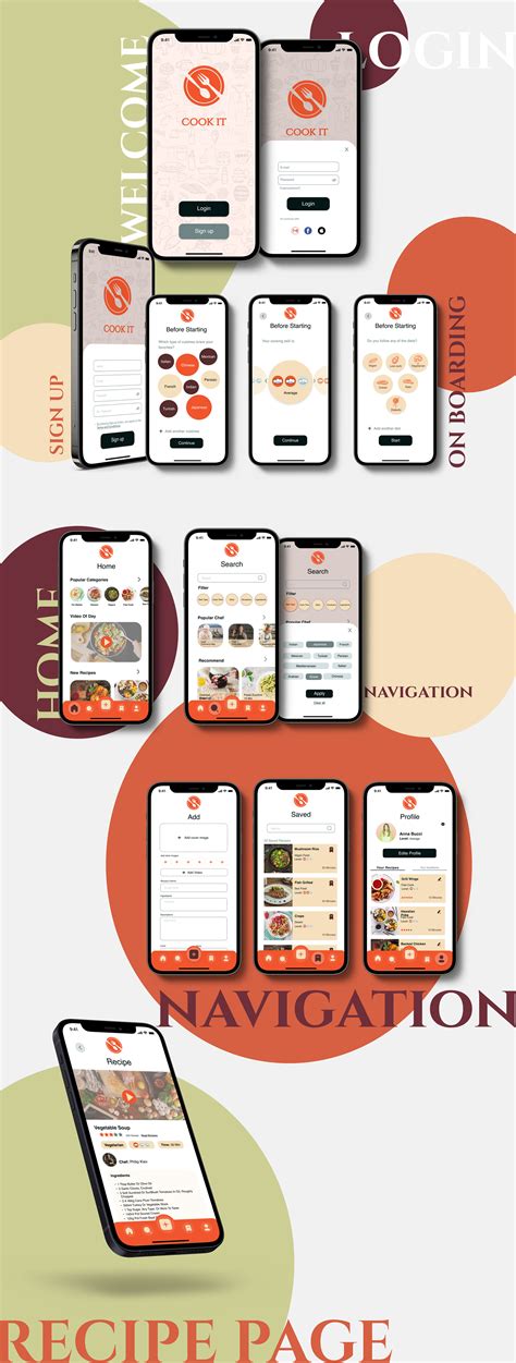 UX UI RECIPE APP On Behance UX UI RECIPE APP On Behance