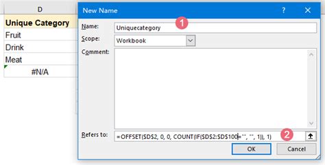 How To Create Dependent Drop Down Lists With Unique Values Only In Excel