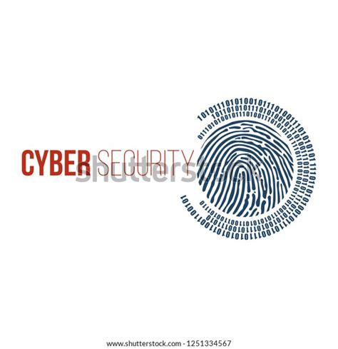 Digital Fingerprint Binary One Zero Digits Stock Vector Royalty Free 1251334567 Shutterstock
