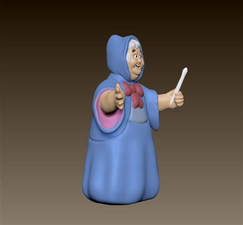 Stl File Fairy Godmother From Cinderella Movie 🧚・3d Printer Model To Download・cults
