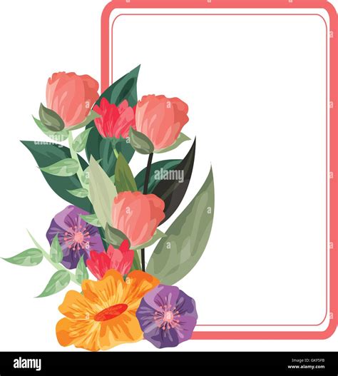 Flower Frame Icon Stock Vector Image And Art Alamy