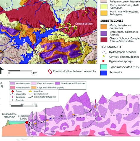 A Geological Map Of The Multi Reservoir System That Supply Water To