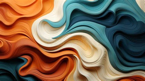 Stunning Abstract Marquetry Artwork With Dynamic Wood Tones Flat Texture And Fluid Patterns