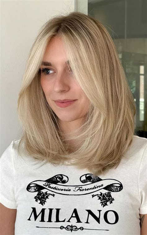 37 Trendy Shoulder Length Bob Hairstyles Bright Blonde Bob With Face