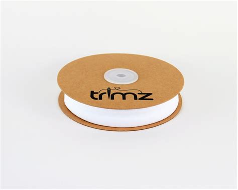 Trimz Cotton Bias Binding White 20m Reel Trimit Supplies