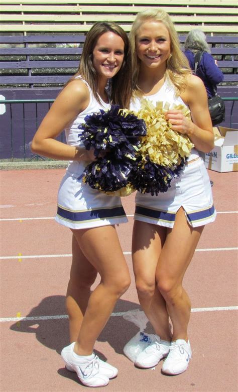 Two Pretty UW Cheerleaders Posing Cheerleading Outfits Hot Cheerleaders Cute Cheerleaders