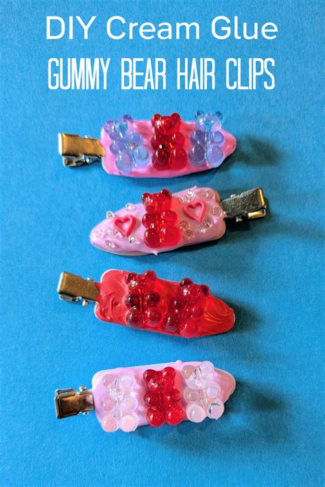 Diy Gummy Bear Hair Clips A Sweet Decoden Craft 🧸🧁 Mama Likes This