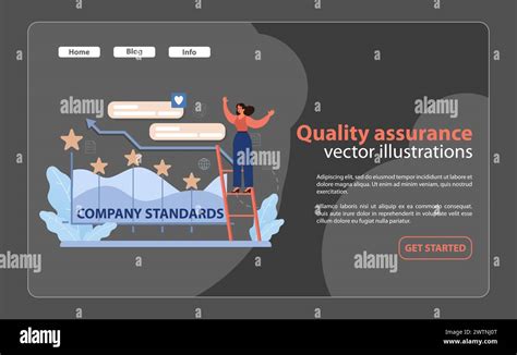 Quality Assurance Standards An Illustrative Display Of A Professional Ensuring Adherence To