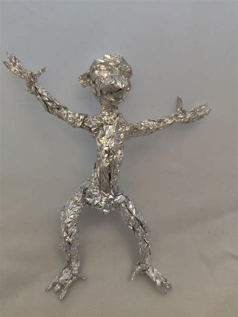 Curious George Aluminum Foil Sculpture By Thefoilguy On Deviantart