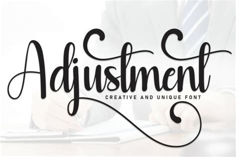 Adjustment Script Font Download Free Font