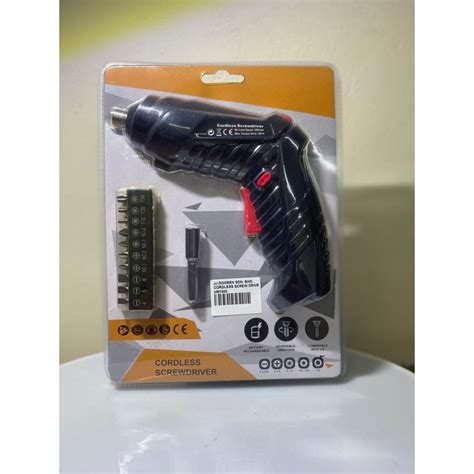47pcs Set 3 6v Electric Cordless Screwdriver Impact Drill Pemutar Skru