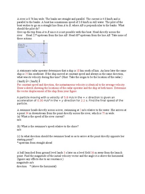 Physics Kinematics Webassign Pdf Velocity Kinematics