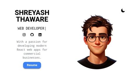 shreyash thaware on linkedin react frontend portfolio