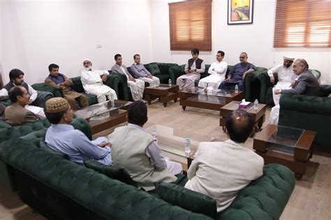 Maulana Hidayat Ur Rehman Visits University Of Turbat Discusses