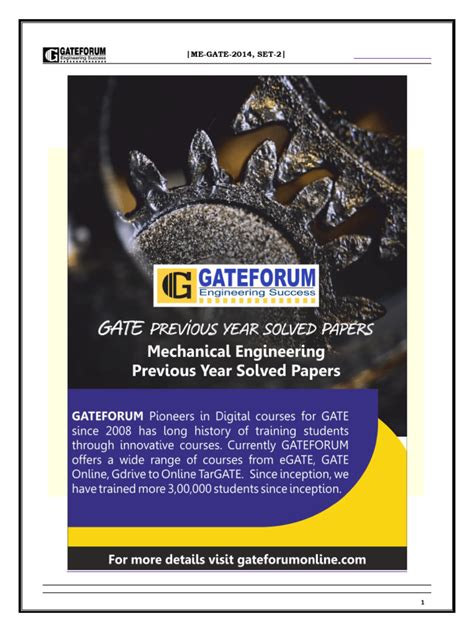 Me Gate 2014 Set 2 Pdf Friction Machining