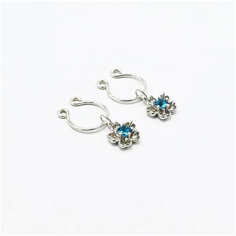 Non Piercing Nipples Jewelry Sterling Silver Flower Nipple Rings Sex Why Bee Normal
