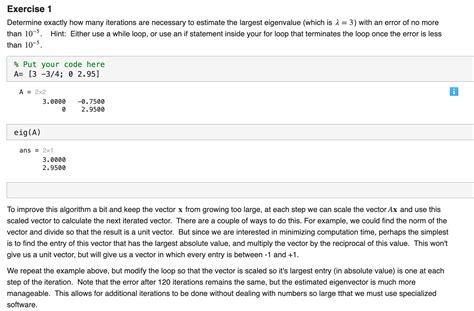 solved determine exactly how many iterations are necessary
