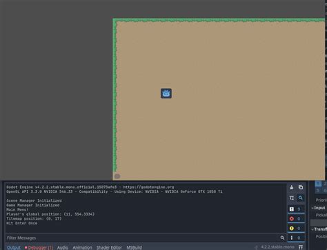 Global Position And Tilemap Position Not Updating With Character