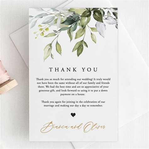 Thank You Notes For T Cards