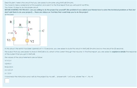 Dear Babe Here Is The Circuit That You Are Asked Chegg Com