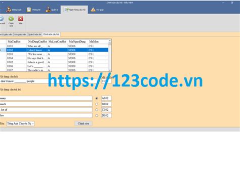 Share source code ứng dụng quản lý thi trắc nghiệm c có báo cáo