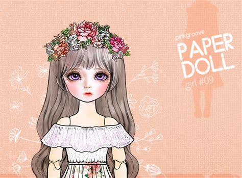 주니어♡화관and러블리원피스 [종이 구관 인형을 만들어 보자] 네이버 블로그