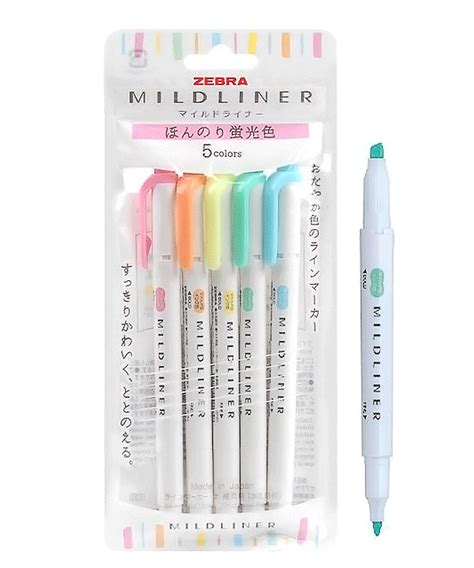 마일드라이너 파스텔 색상 형광펜 5색 세트 에이블리
