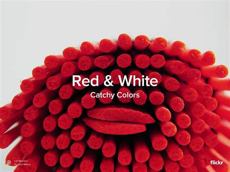 Catchy Colors Red White Flickr Blog
