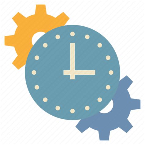 Clock Time Gear Cog Wheel Management Setting Icon Download On