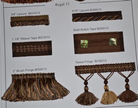 Woven Materials Trims And Tassels Classical Elements Collection