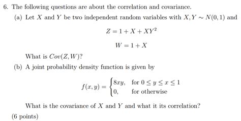 Solved The Following Questions Are About The Correlation Chegg