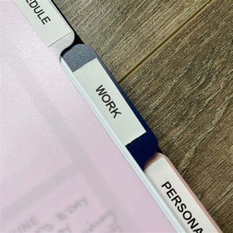 Custom Binder Tabs Etsy