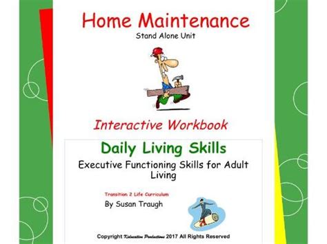 Home Maintenance 2 Workbooks Daily Living Skills Teaching Resources