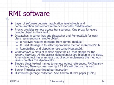 ppt creating a distributed system with rmi powerpoint presentation