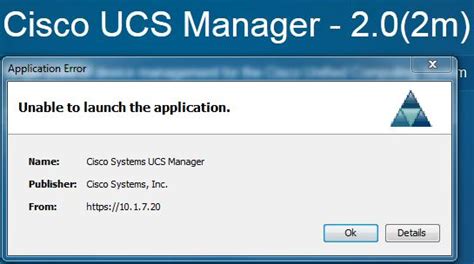 ucs manager error cisco community