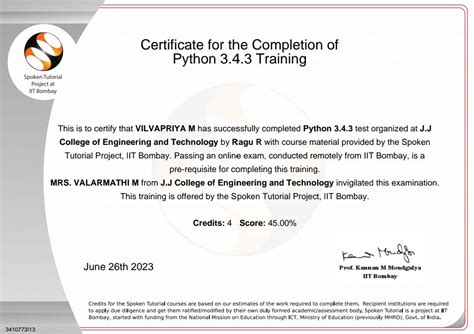Vilvapriya Manivel On Linkedin I Completed Java And Python Courses