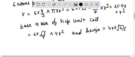 solved a if a pure element crystallizes with a primitive cubic