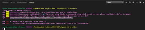 Webpack Cli Init Npm Install Failure Webpack Cli Stack Overflow