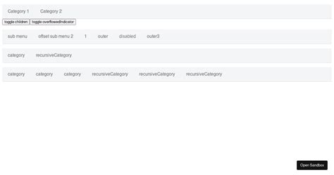 Recursive Dropdown Codesandbox