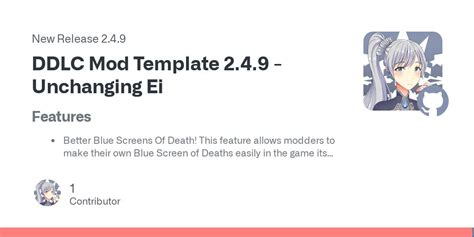 Ddlc Mod Template 2 4 9 And 2 3 1 Update 8 Full Release Ddlcmods