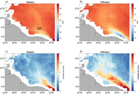 Average Salinity And Its Standard Deviation Based On Weekly Satellite Download Scientific