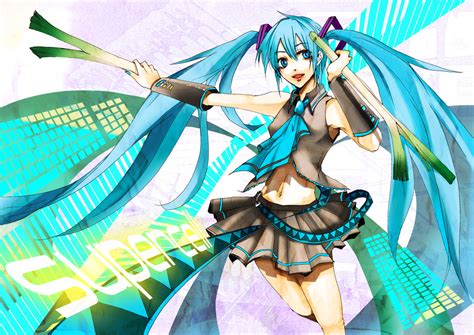 Hatsune Miku Twintails Vocaloid Anime